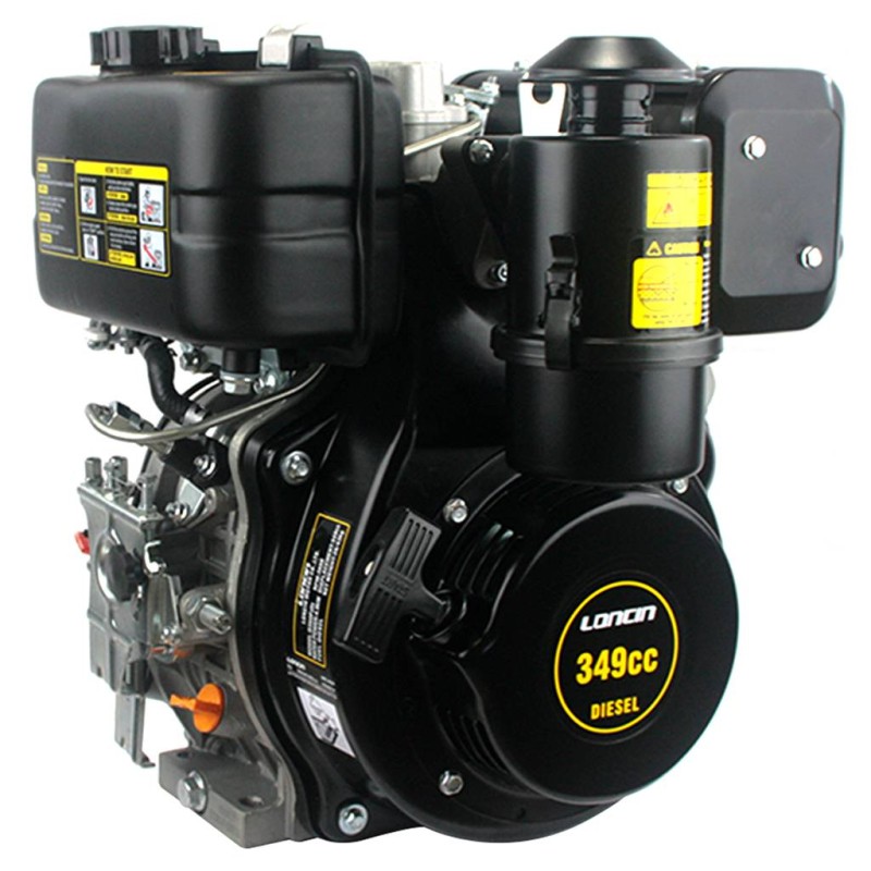 LONCIN engine conical 23 mm 349 cc 6.7 hp complete diesel horizonta...