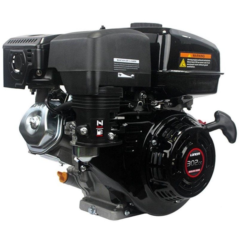 Engine LONCIN G300 cylindrical horizontal 25.4x80 302cc complete pe...