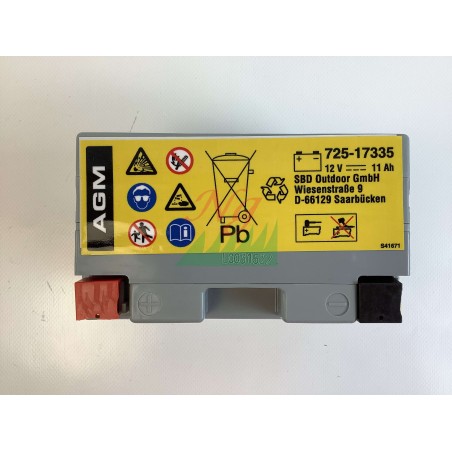 Lawn tractor mower battery 12V 11Ah ORIGINAL MTD 725-17335:Starter ...
