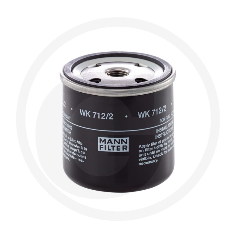 Original Mann Filter WK712/2 tractor fuel filter for Fendt Lamborgh...