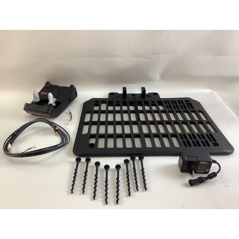 Additional charging base kit for Worx Landroid WR130E robot mower:R...