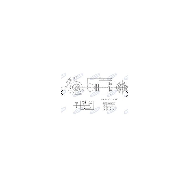 3-position starter and light switch for agricultural tractor 04158:...