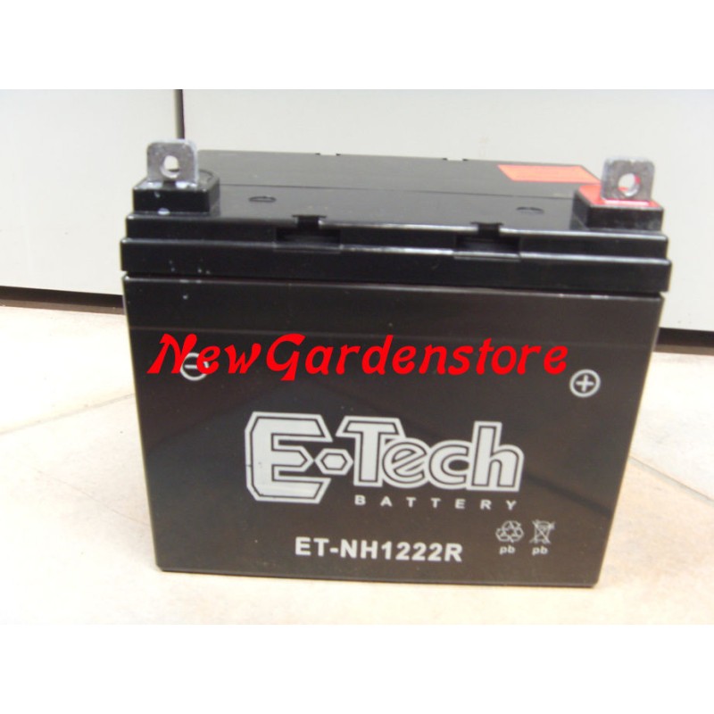 Lawn tractor starter gel battery 12V/22A 310004 right positive pole...