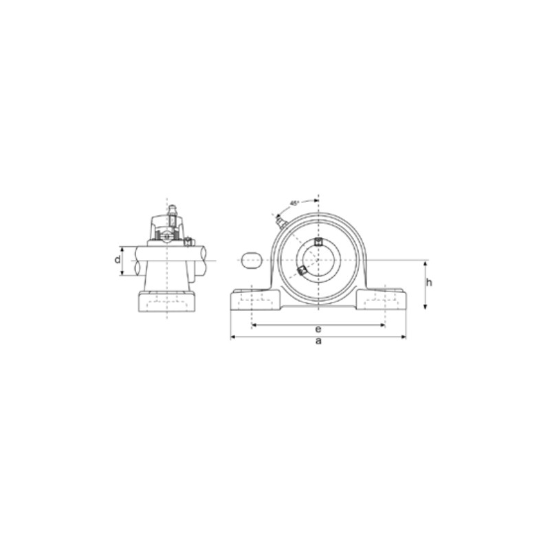 UCP 211 holder 55 mm inside diameter for agricultural tractor:Agric...